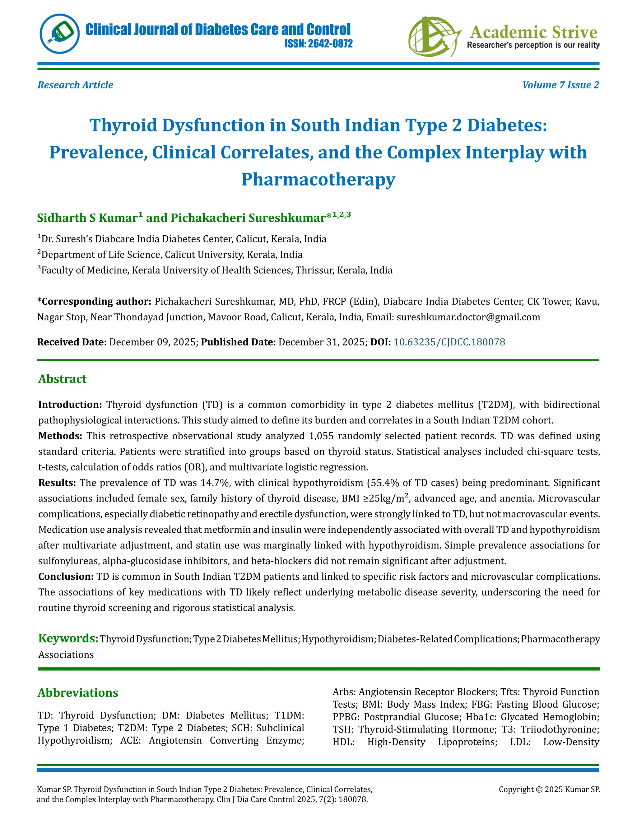 Thyroid Dysfunction in South Indian Type 2 Diabetes.pdf