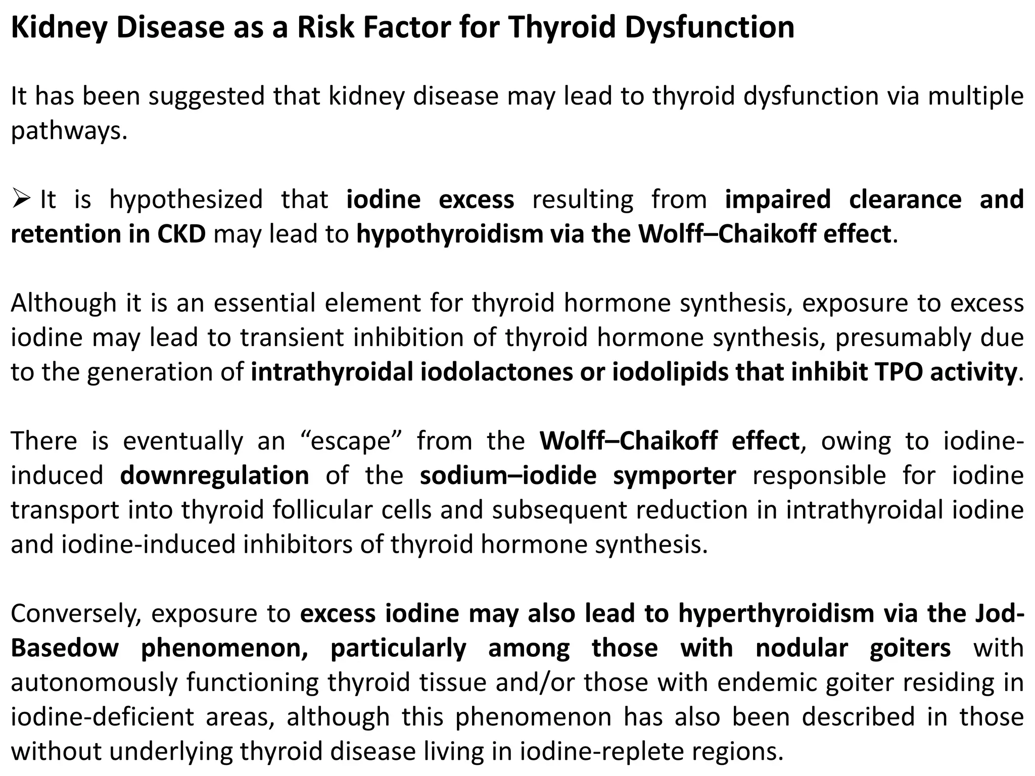 Thyroid dysorder in ckd | PPTX