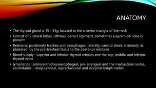 thyroidectomy.pptx | Thyroid Disorders | Endocrine and Metabolic Diseases