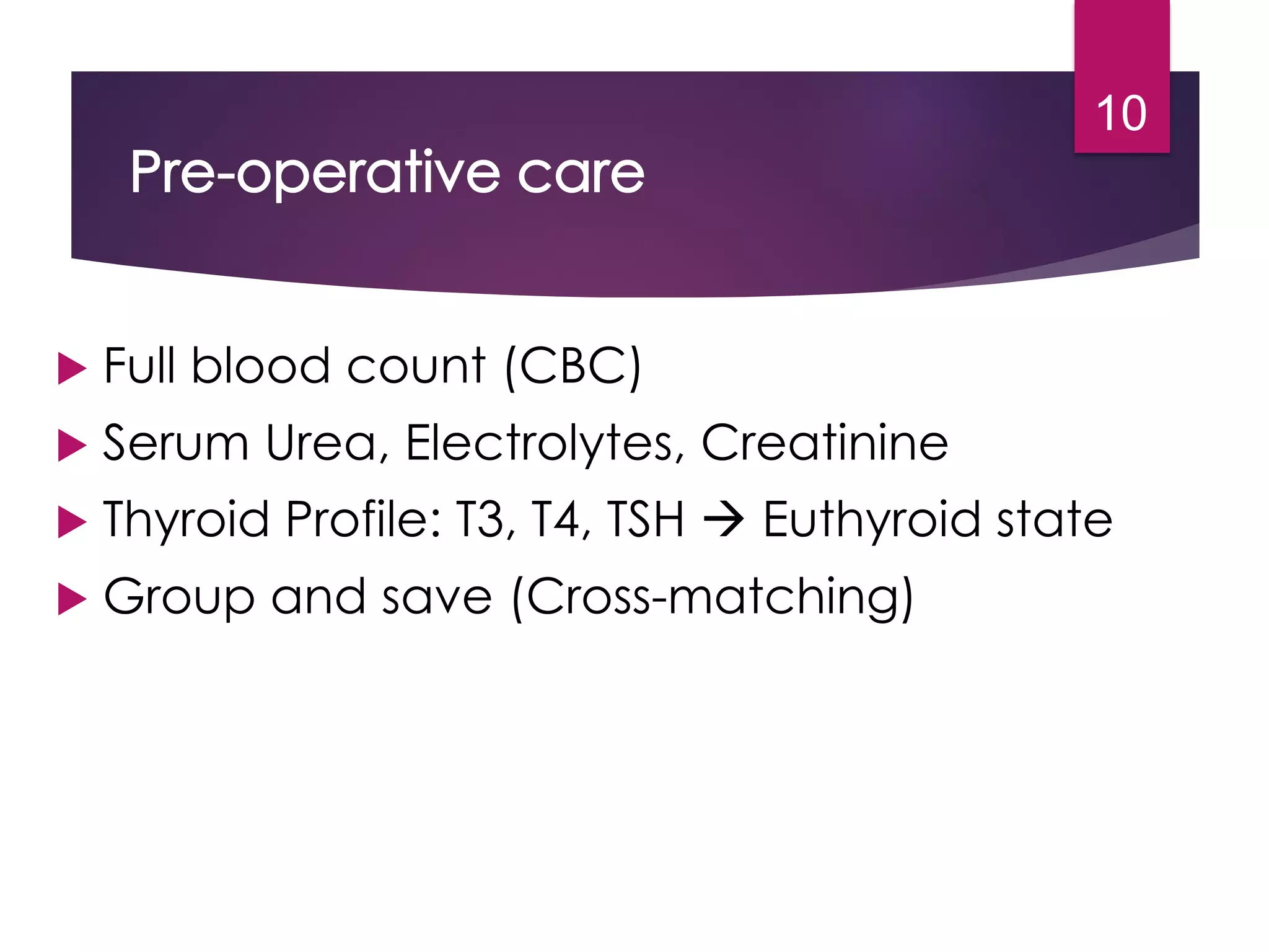 Thyroidectomy nursing care | PDF