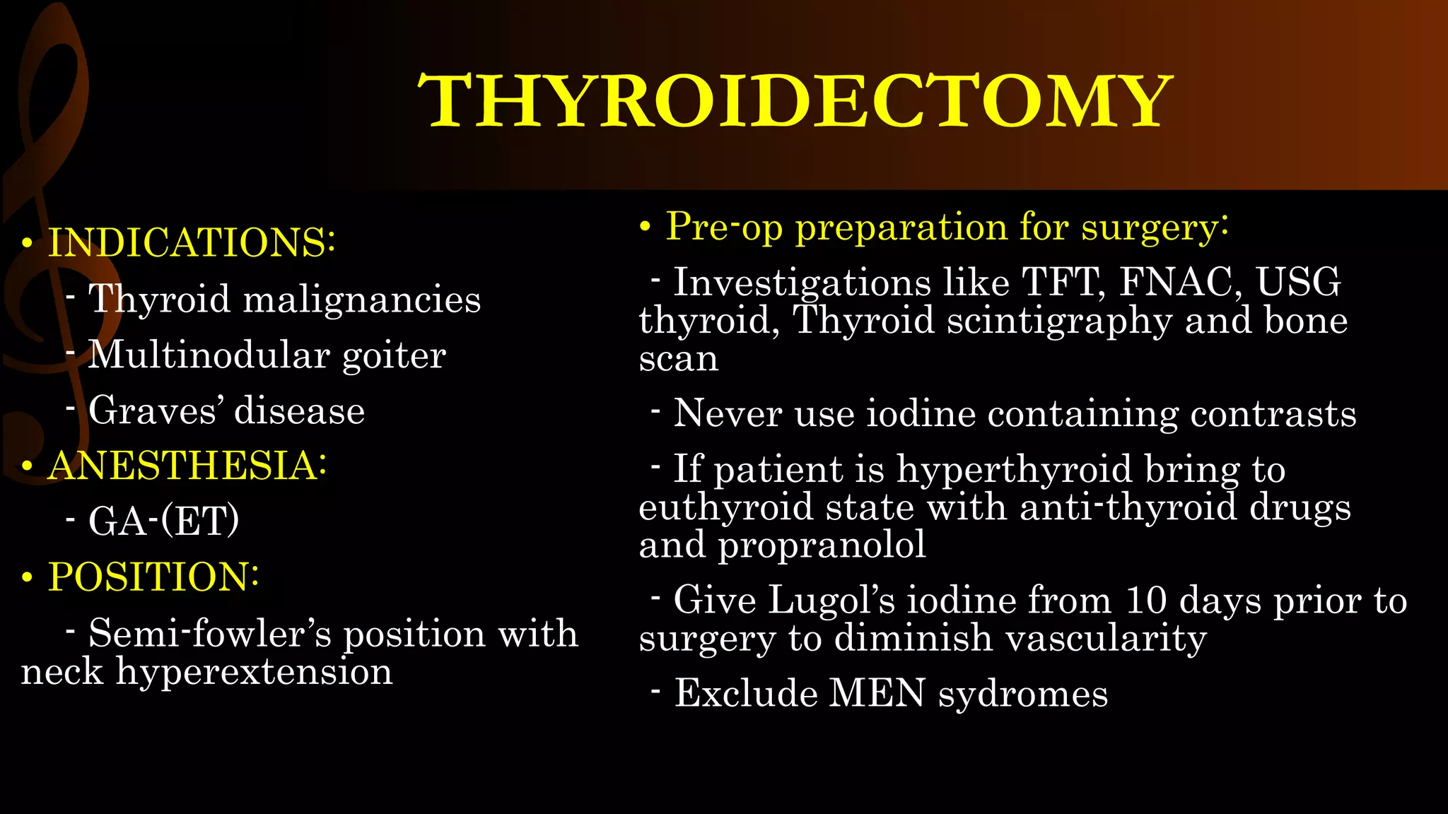 Thyroidectomy- operative surgery | PPTX