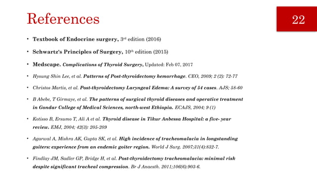 Thyroidectomy Minilik Seminar Ppttechniques Of Thyroidectomy