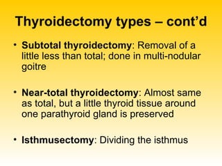 Thyroidectomy for Nursing Students | PPT