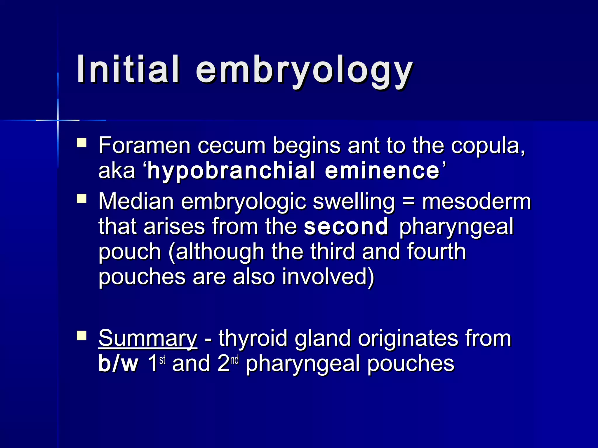 Thyroid embryology | PPT