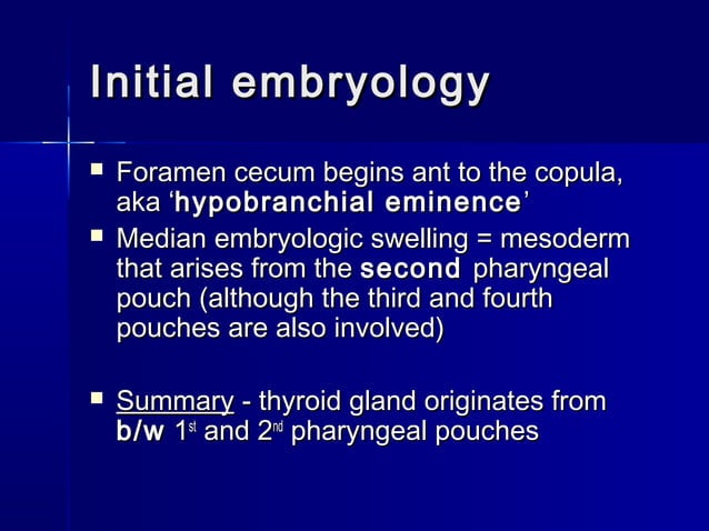 Thyroid embryology | PPT