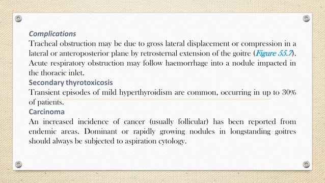 thyroid enlargment, goitre, including its types, causes, diagnosis ...