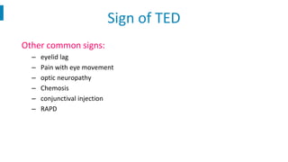 Thyroid eye disease evaluation and management | PPT