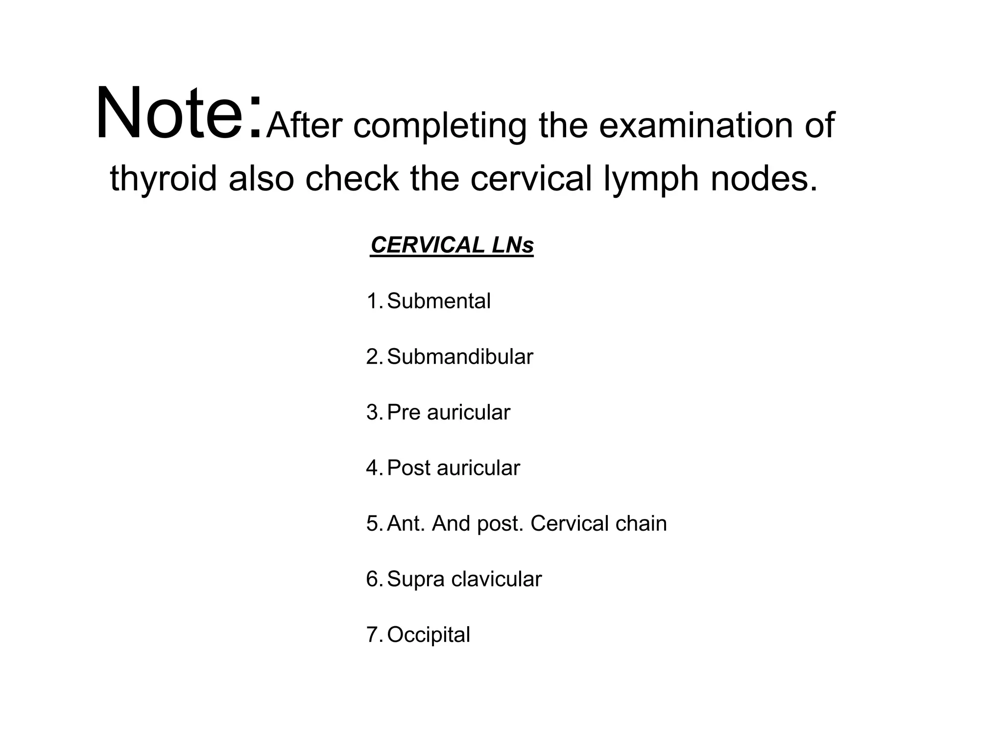 Thyroid examination power point | PPTX