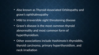 THYROID EYE DISEASE presentation( Thyroid orbitopathy).pptx