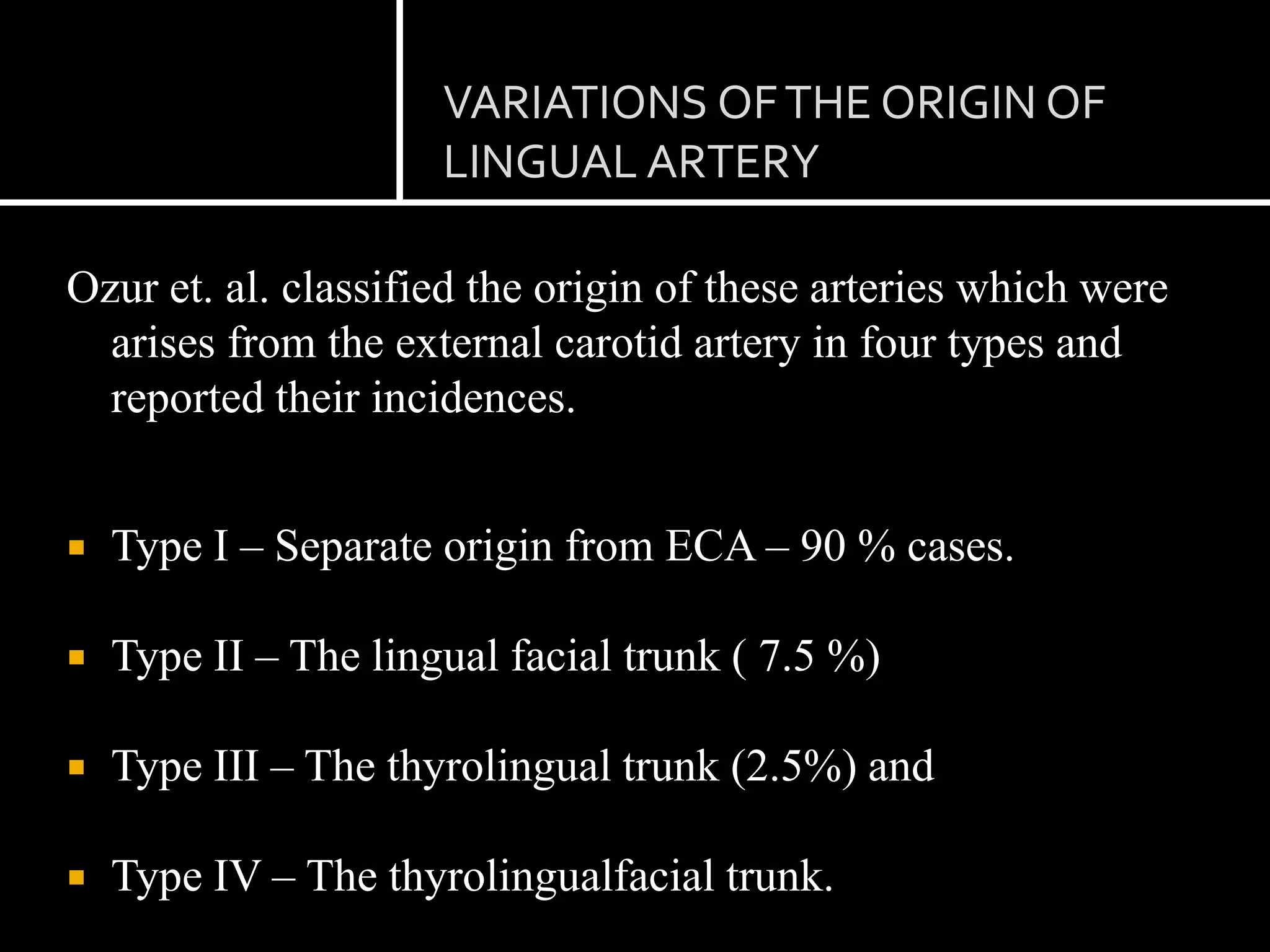 Thyroid, facial and lingual artery -- Anatomy and anastomosis | PPTX