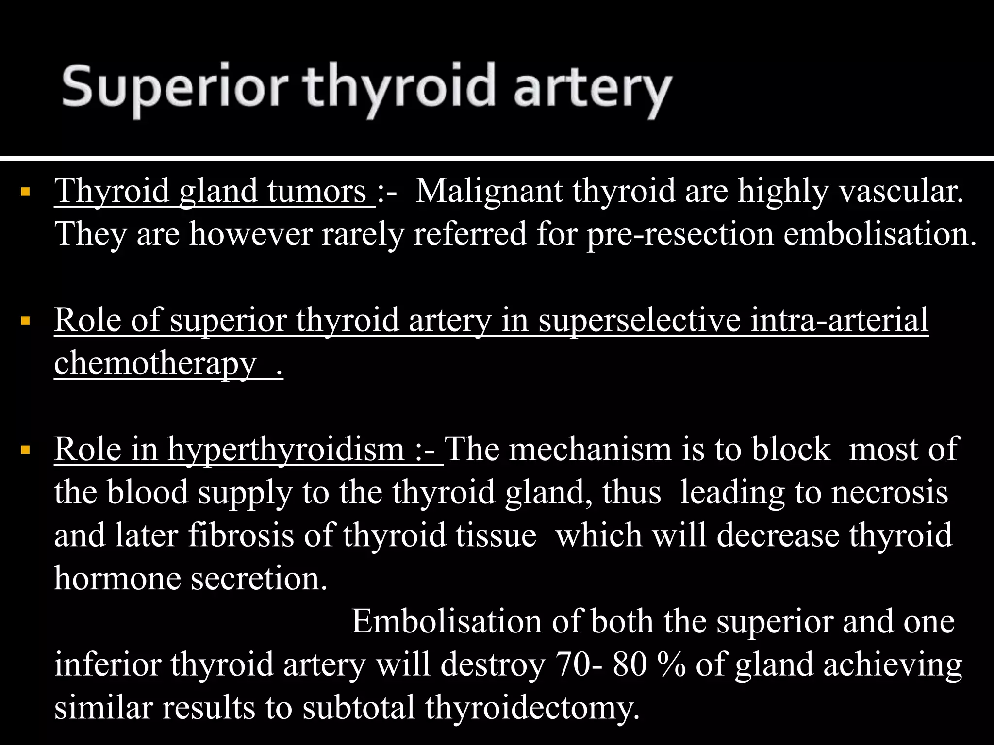 Thyroid, facial and lingual artery -- Anatomy and anastomosis | PPTX
