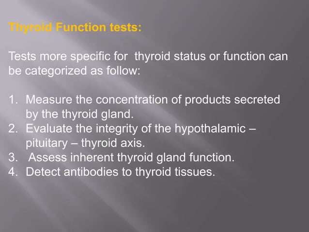 Thyroid function | PPT