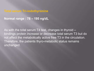 Thyroid function | PPTX