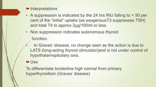 Thyroid function test | PPTX