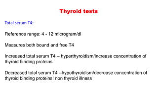 Thyroid function test- a detailed medical information | PPTX