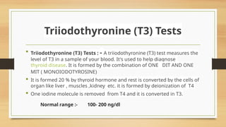 THYROID FUNCTION TEST,TFT.THYROID PROFILE TEST.pptx