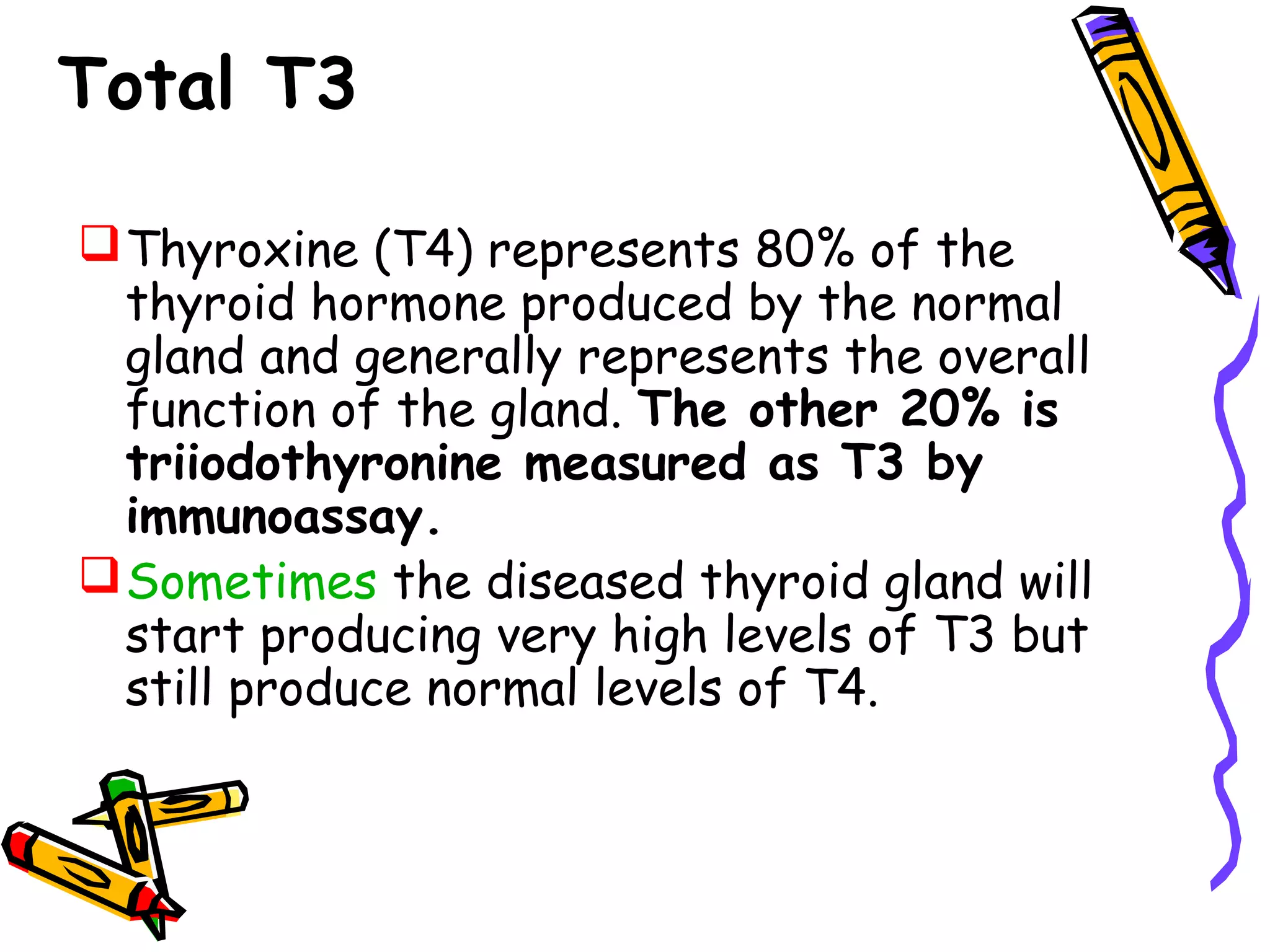 DIFFICULTIES IN LAB. DIAGNOSIS OF THYROID DISEASE | PPT
