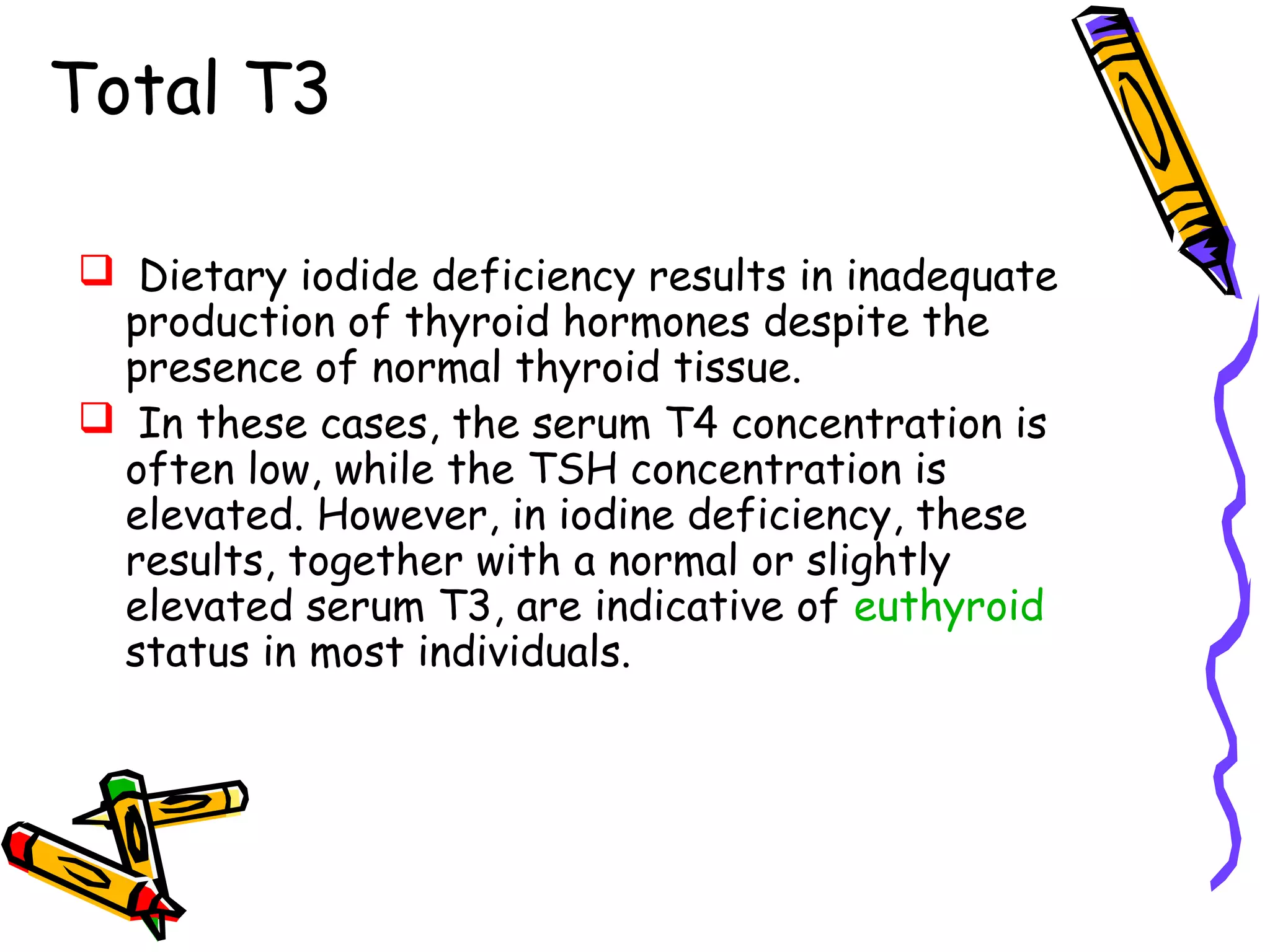 DIFFICULTIES IN LAB. DIAGNOSIS OF THYROID DISEASE | PPT