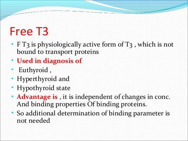 Thyroid function testing