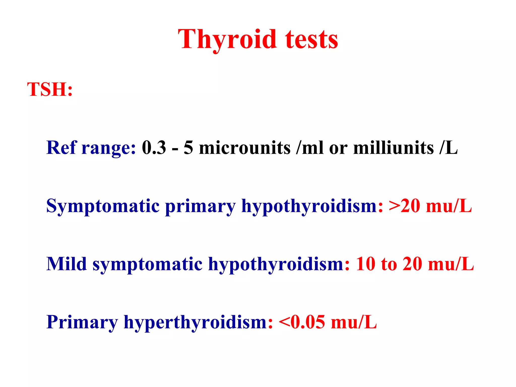 Thyroid function tests | PPT