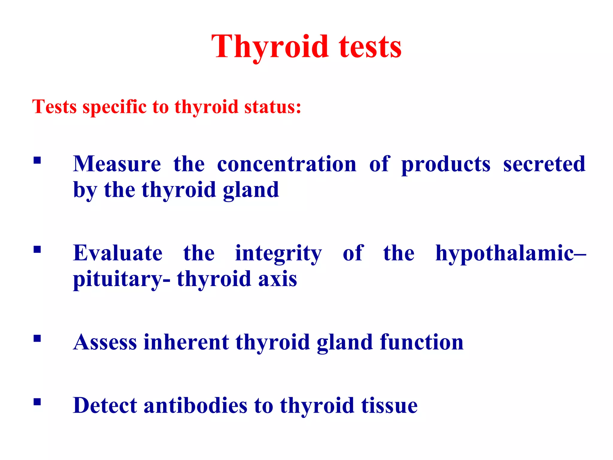 Thyroid function tests | PPT