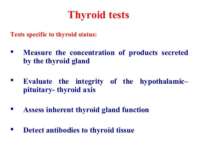 Thyroid Function Tests