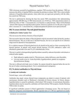 Thyroid function tests | PDF