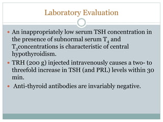 Thyroid function tests and their interpretations | PPTX