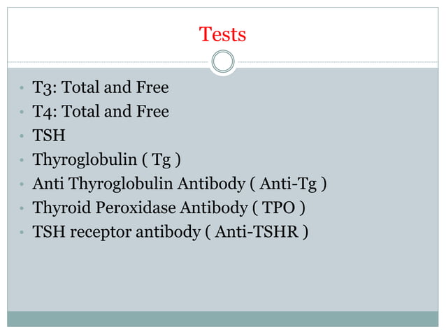 Thyroid function tests and their interpretations | PPTX | Thyroid ...