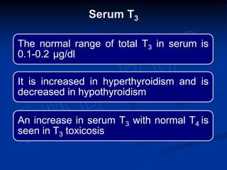 Thyroid function tests | PPTX