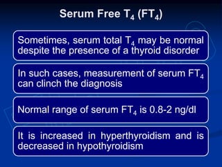 Thyroid function tests | PPTX