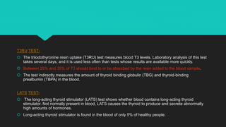 Thyroid function tests | PPTX