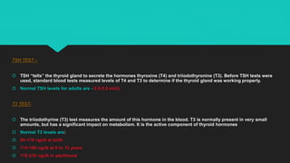 Thyroid function tests | PPTX