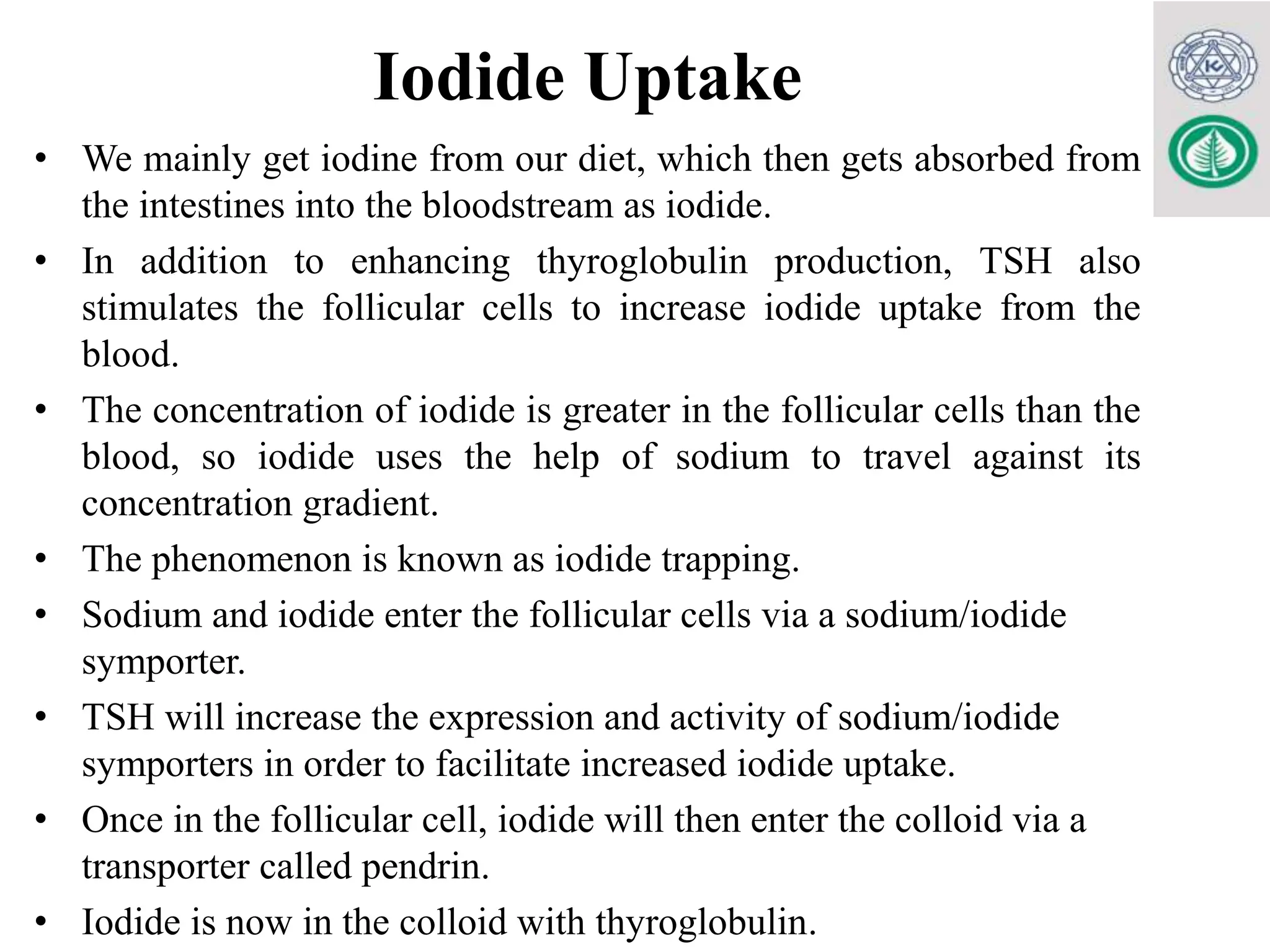 Thyroid function tests for MBBS, LAB. MED & BDS.pptx