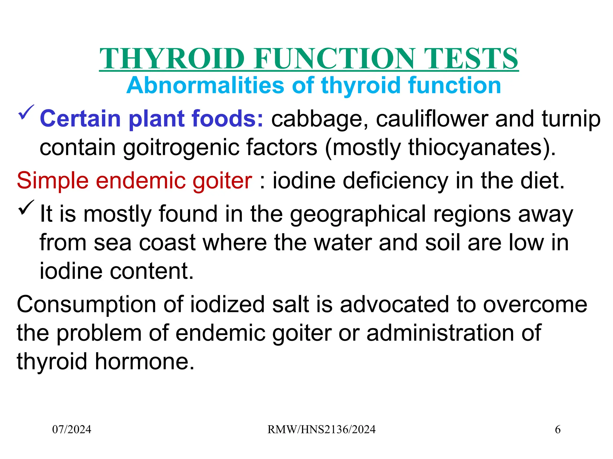 Thyroid Function Tests Clinical Chemistry | PPTX