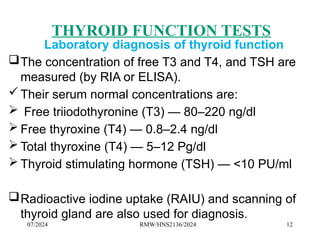 Thyroid Function Tests Clinical Chemistry | PPTX