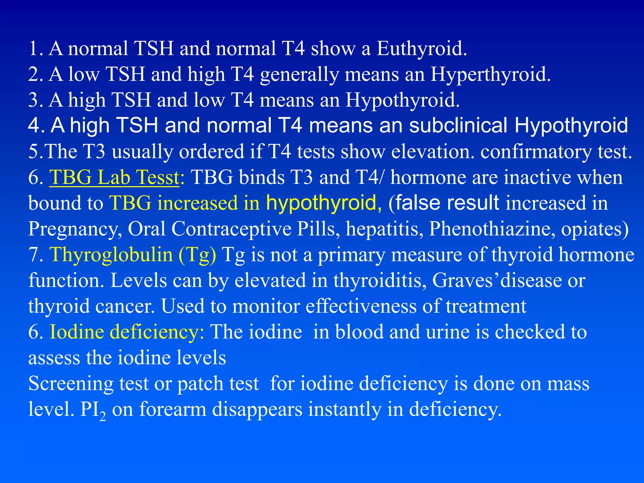 ThyroidFunction Tests interpretattion.ppt