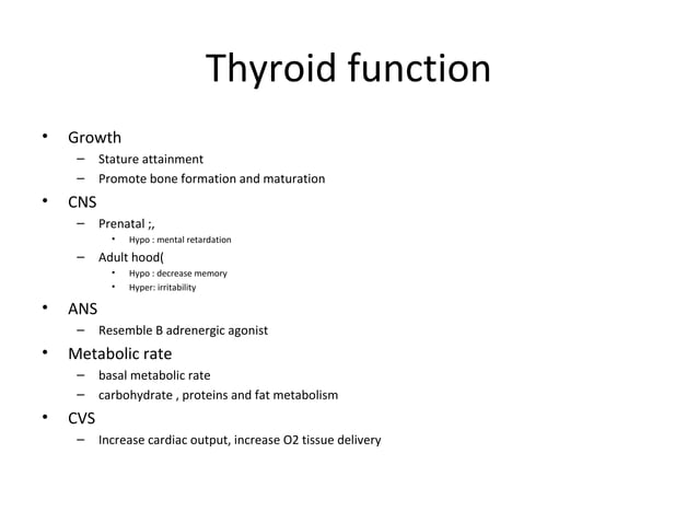 Thyroid gland dysfunction 1 | PPT