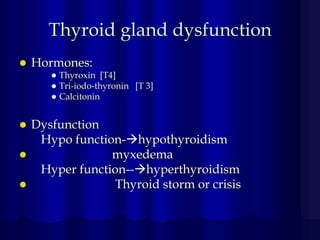 Thyroid gland dysfunction2. | PPT