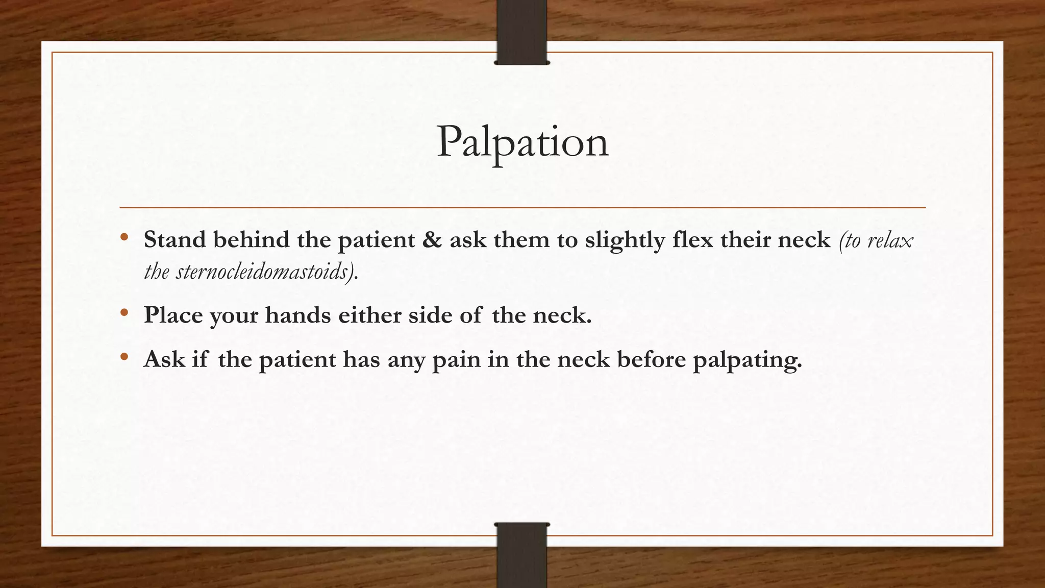 Thyroid gland examination | PPTX
