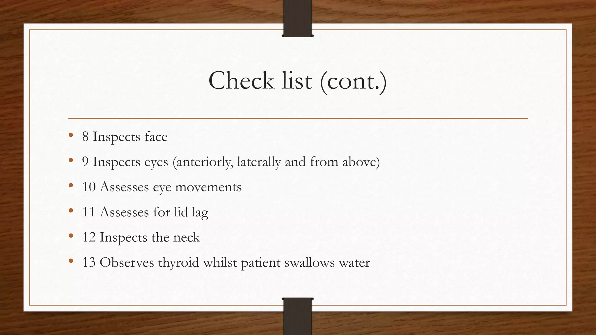 Thyroid gland examination | PPTX
