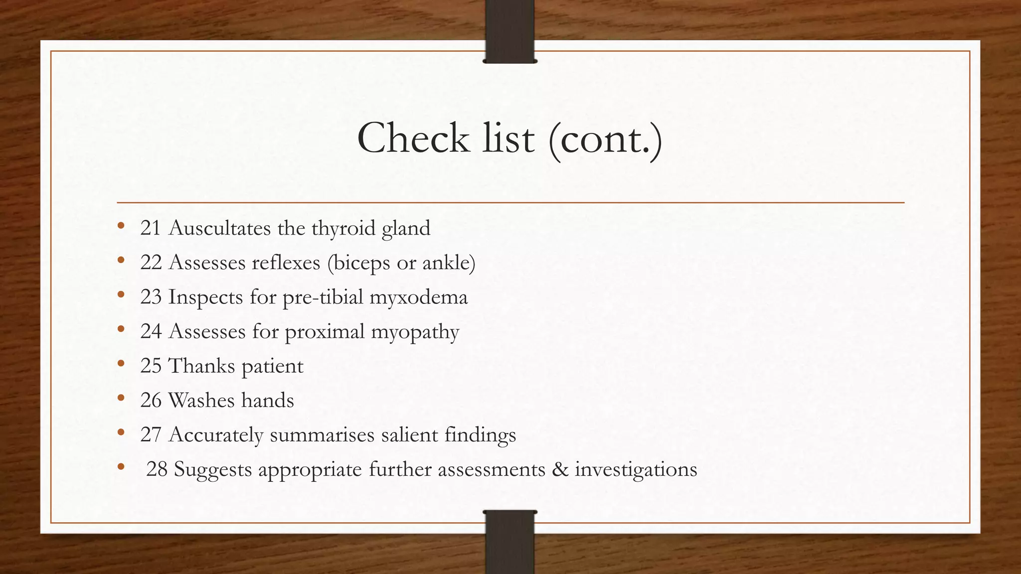 Thyroid gland examination | PPTX