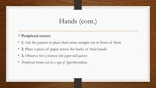 Thyroid gland examination | PPTX