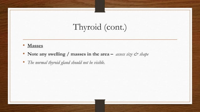Thyroid gland examination | PPTX