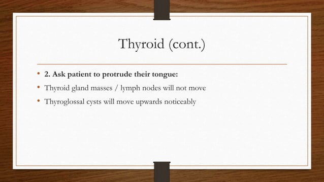 Thyroid gland examination | PPTX