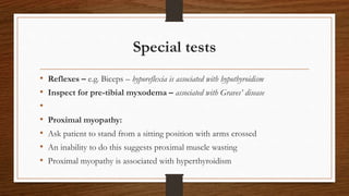 Thyroid gland examination | PPTX