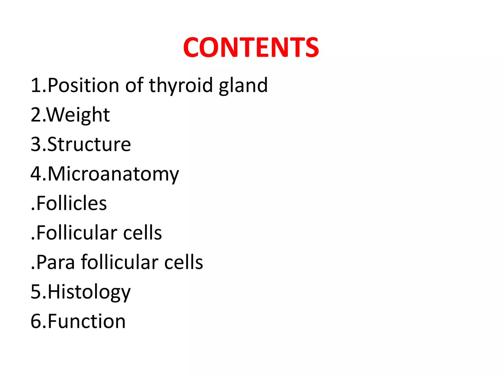 Thyroid gland structure and function | PPTX