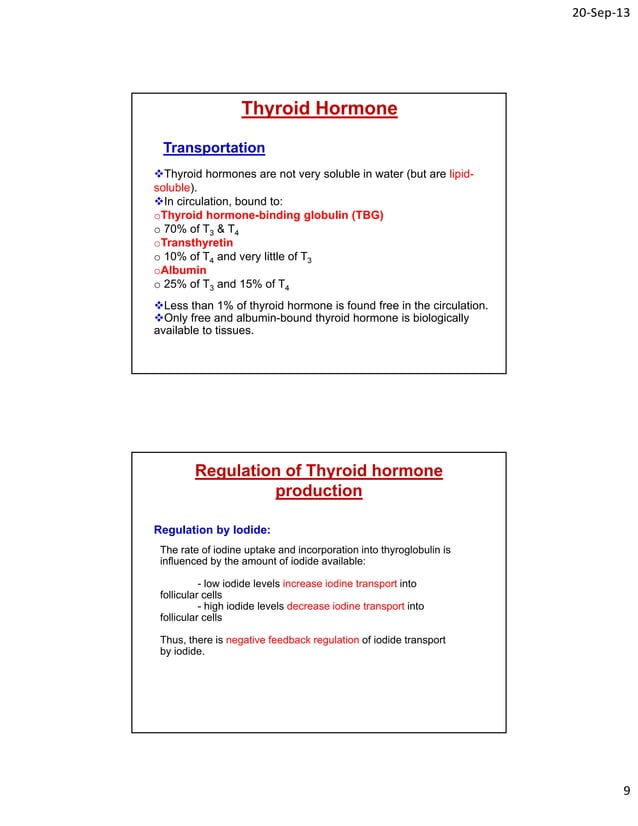 Thyroid hormone | PDF