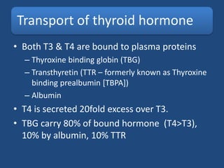Thyroid hormone by Dr. Anurag Yadav | PPTX