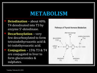 THYROID HORMONE | PPT | Thyroid Disorders | Endocrine and Metabolic ...